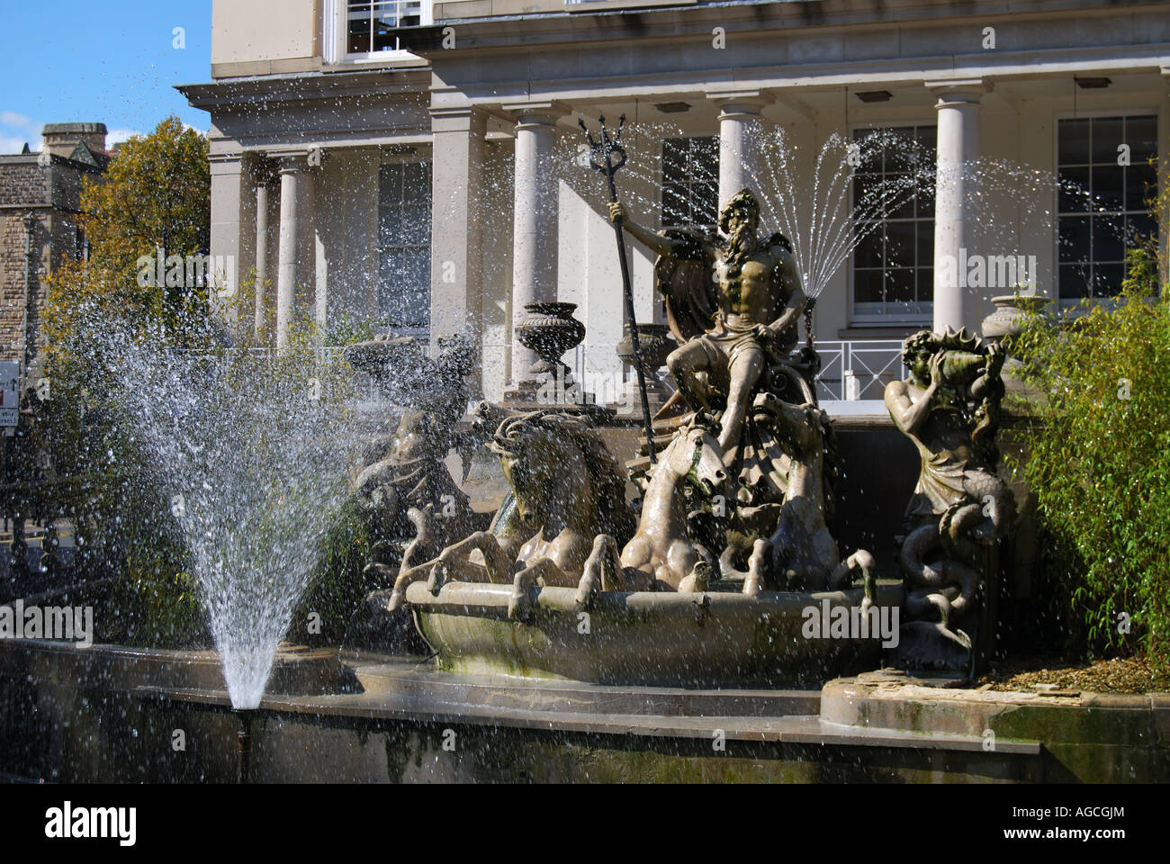 Neptune’s Fountain, The Promenade, Cheltenham, Gloucestershire, England ...