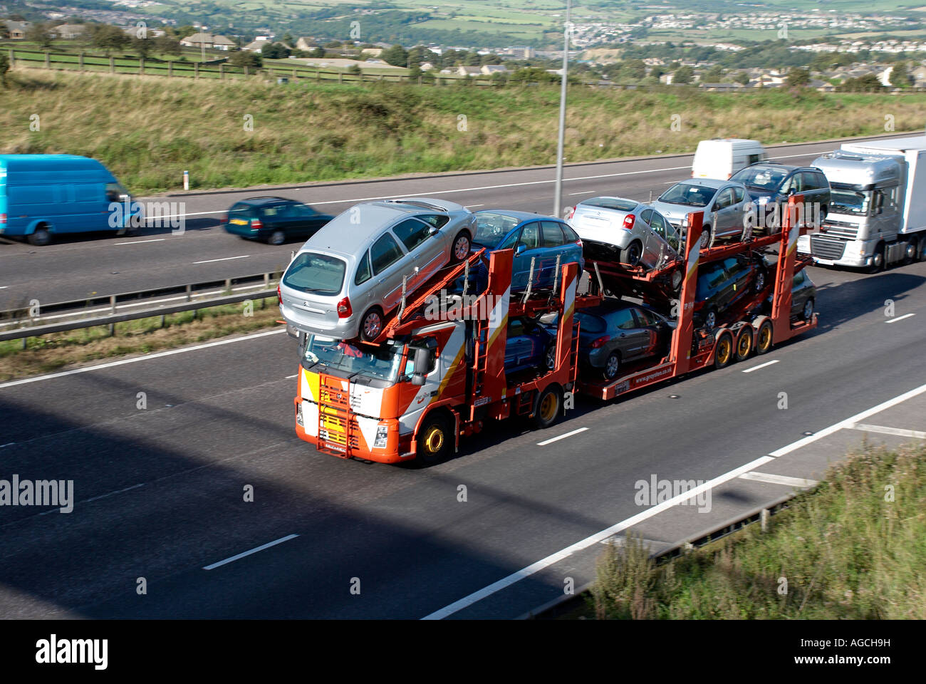 Car Transporter Motorway High Resolution Stock Photography and Images ...