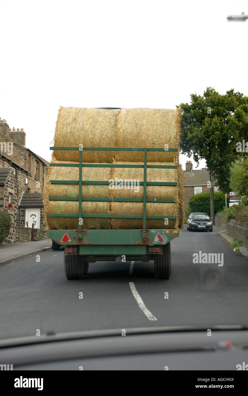 stuck behind a tractor Stock Photo - Alamy