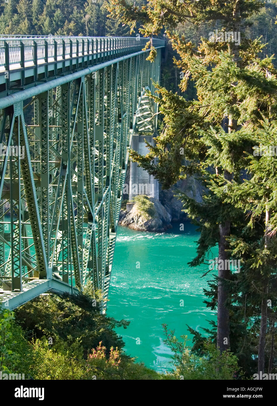 Bridge at Deception Pass Stock Photo - Alamy