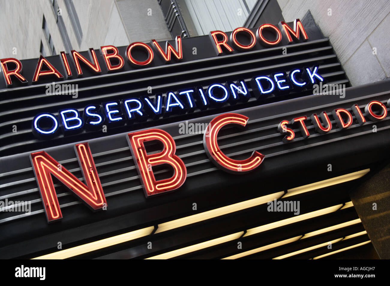NBC studios at the Rockefeller Center New York City Stock Photo - Alamy