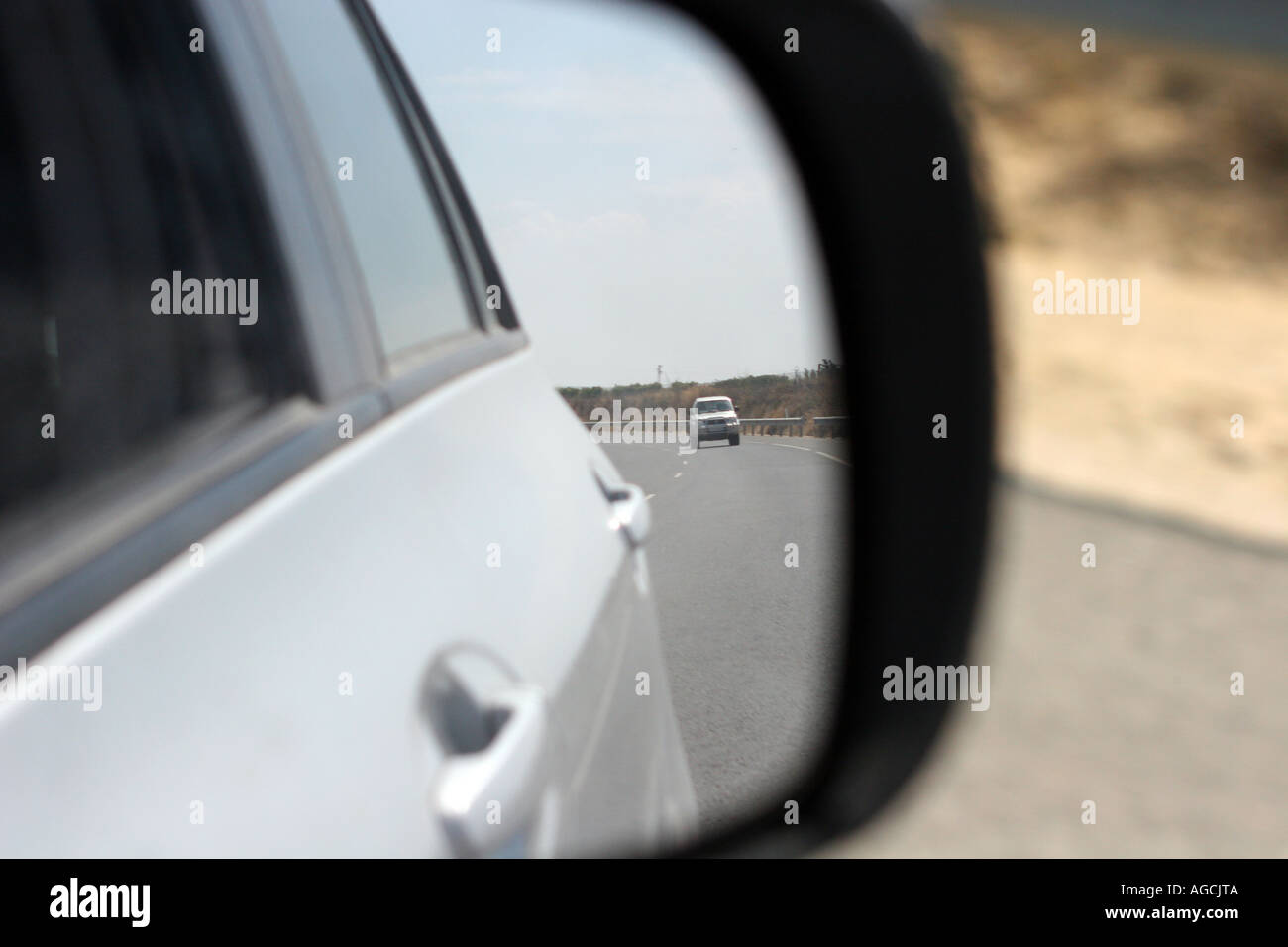 Car following rearview hi-res stock photography and images - Alamy