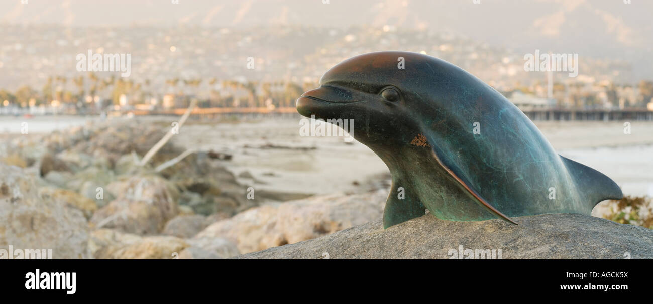 Dolphin Statue, Santa Barbara, California Stock Photo - Alamy