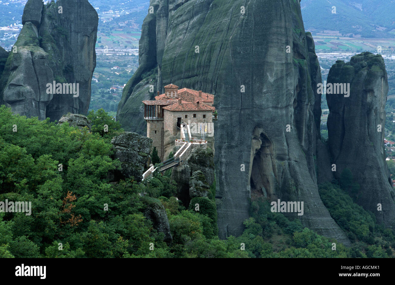 Meteora monastery in northern hi-res stock photography and images - Alamy