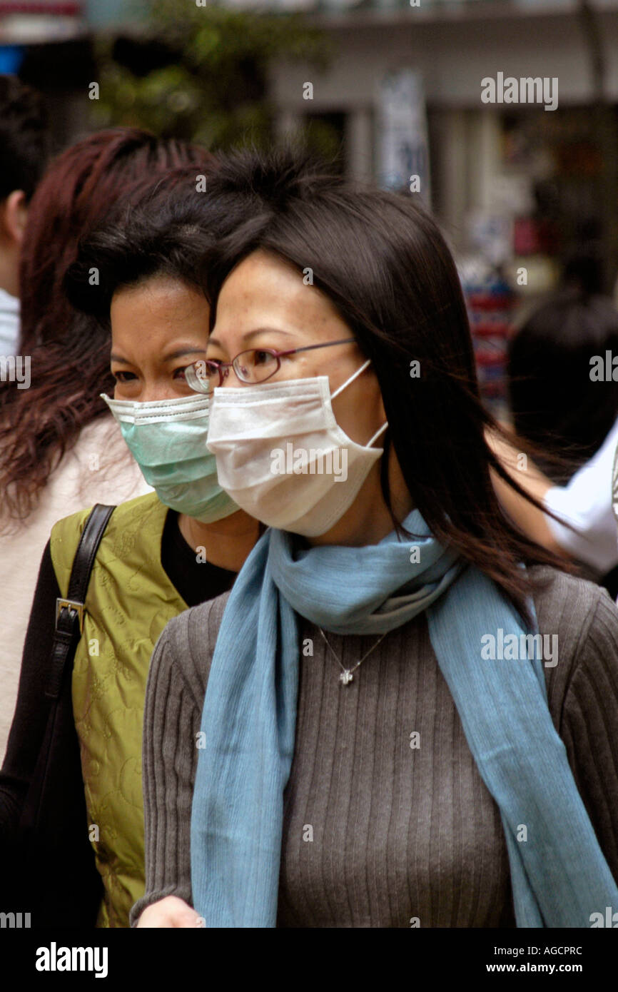 Face masks SARS outbreak Hong Kong Stock Photo - Alamy