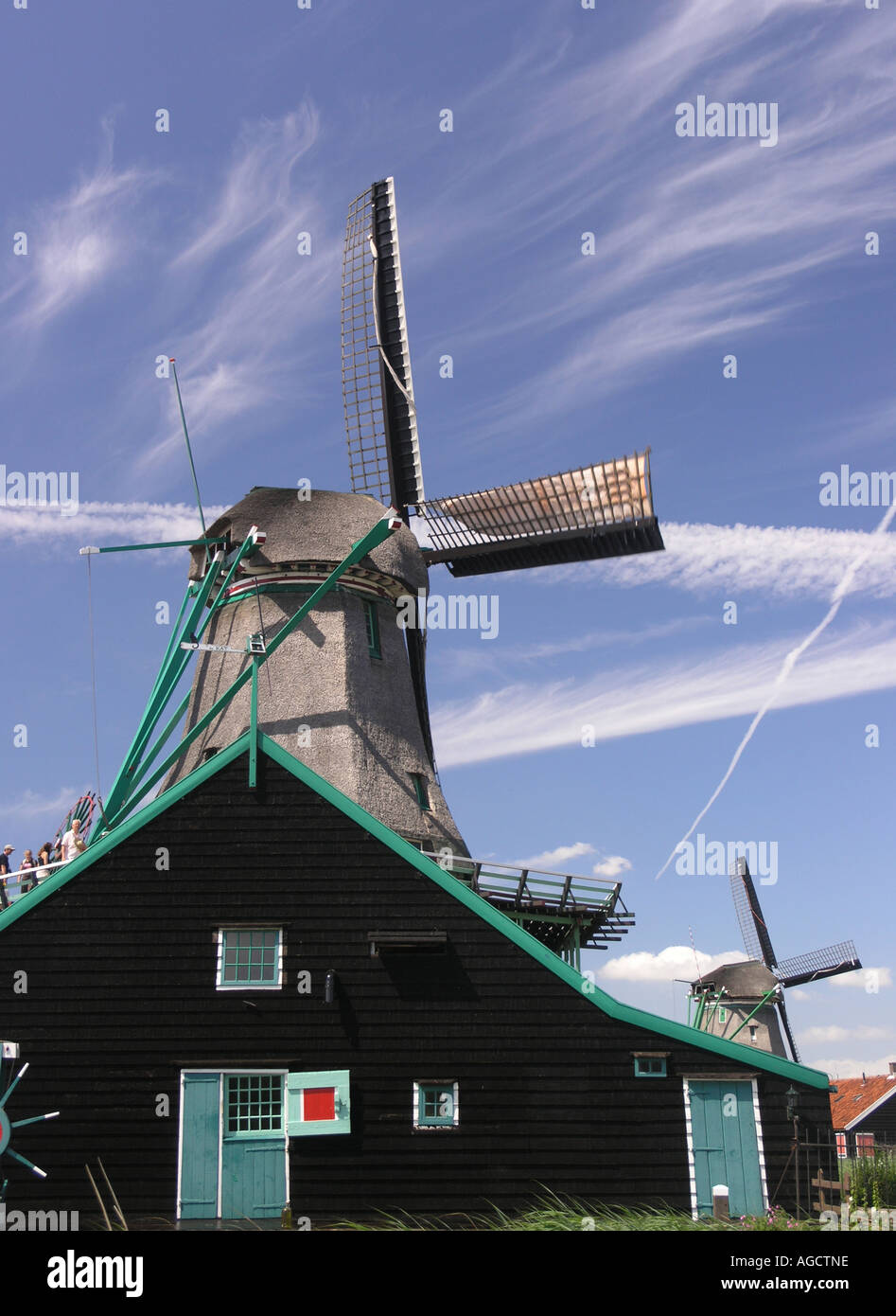 Windmills in Holland Stock Photo - Alamy