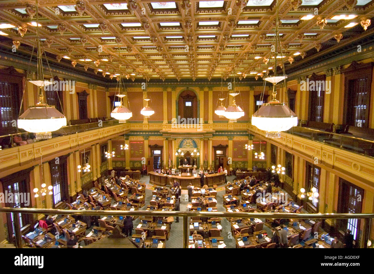Michigan state house chamber hi-res stock photography and images - Alamy