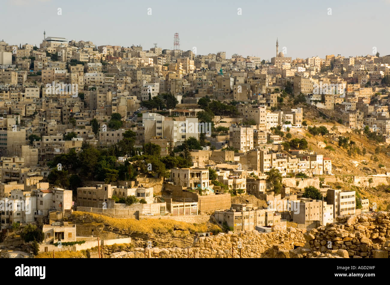 View over Amman, Jordan Stock Photo - Alamy