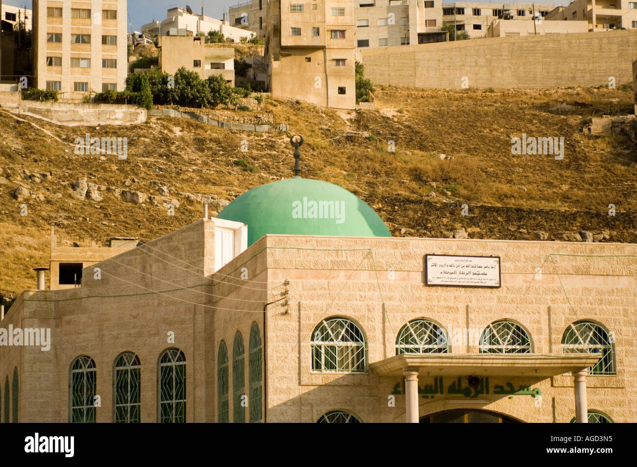 Green domed mosque in Amman, Jordan Stock Photo - Alamy