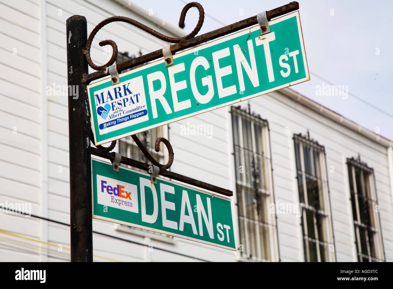 Advertising on Street Signs in Belize Stock Photo - Alamy