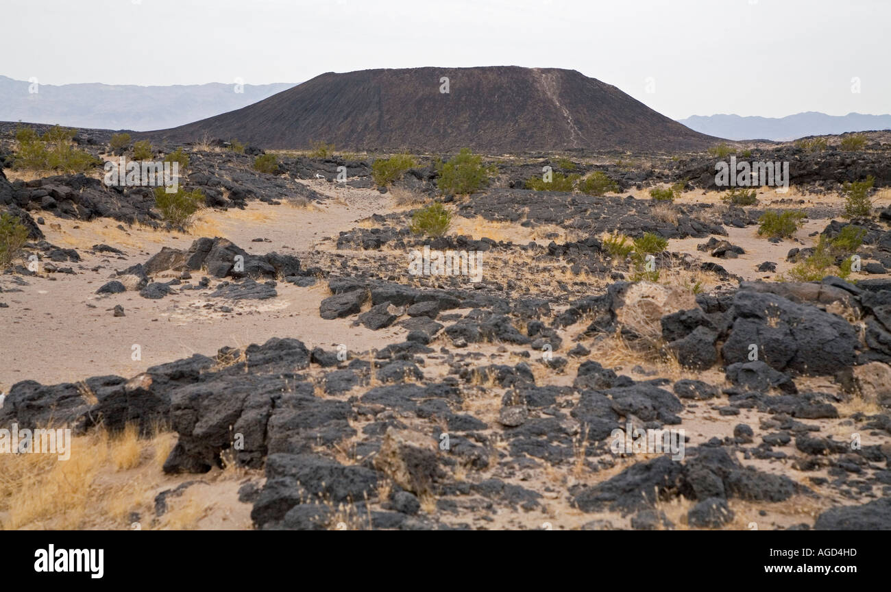 Amboy California Amboy Crater a symmetrical volcanic cinder cone in the ...