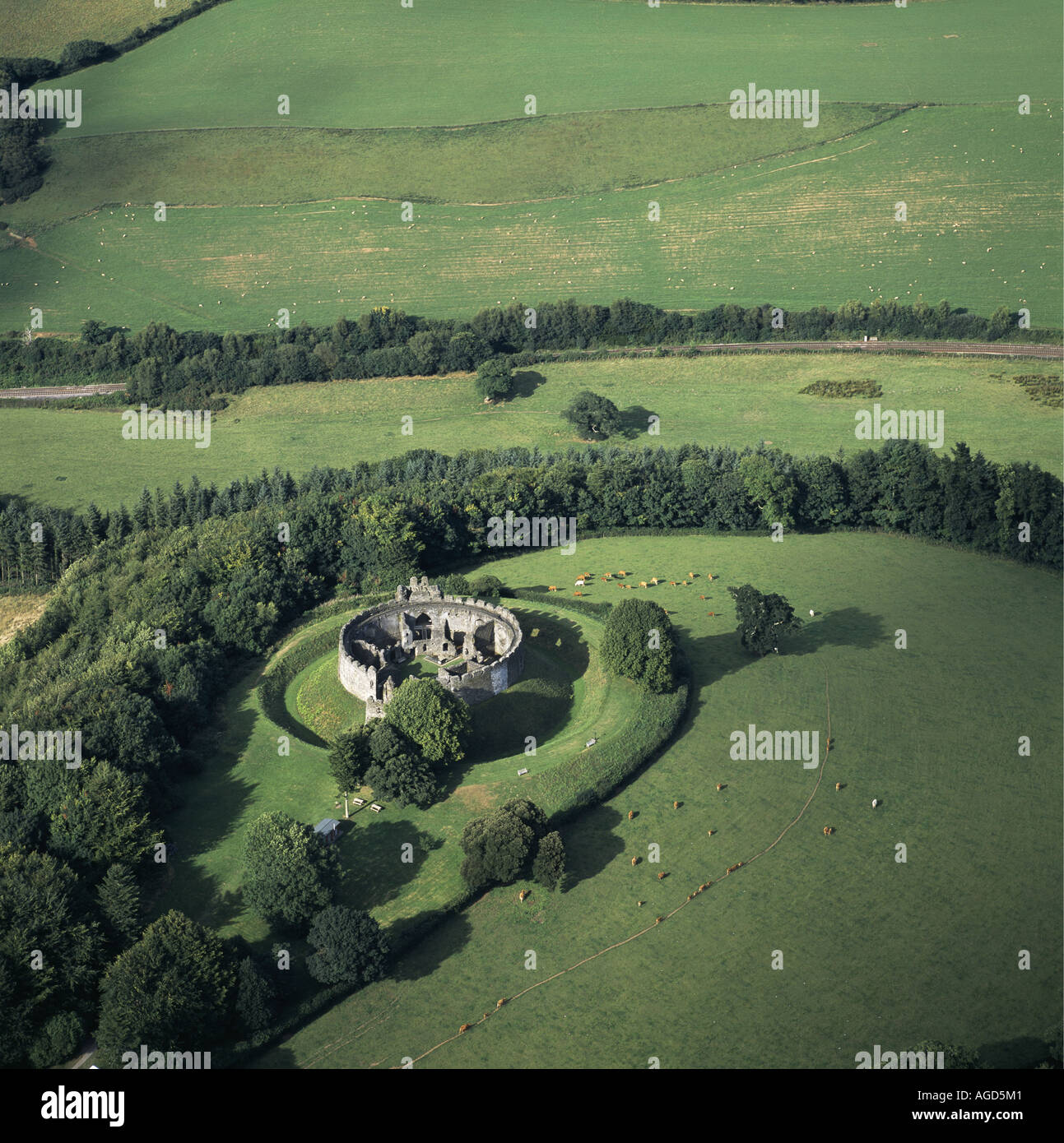 Restormel castle aerial hi-res stock photography and images - Alamy