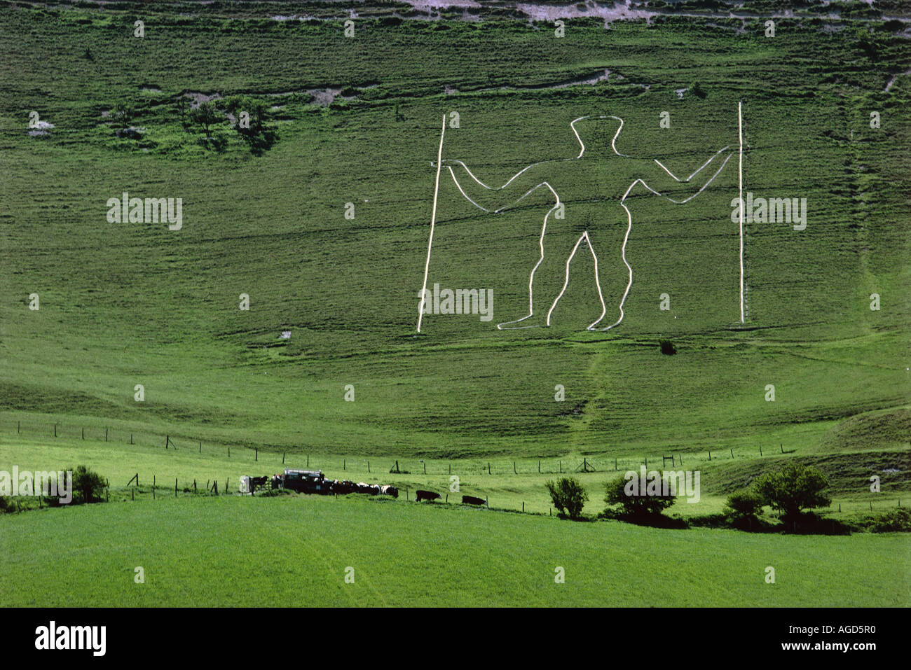 Wilmington long man, west sussex, uk hi-res stock photography and ...