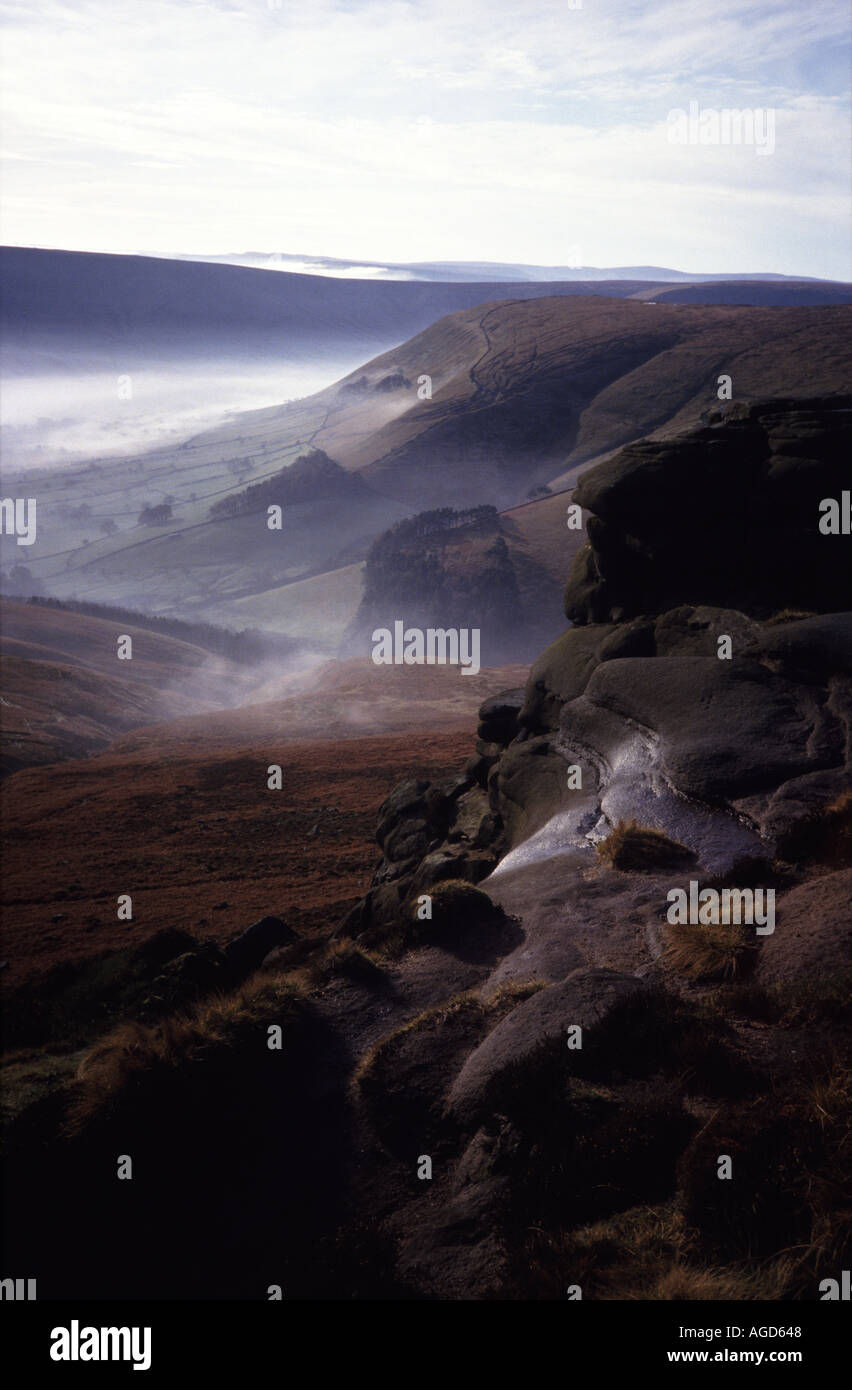 Kinder scout derbyshire england UK Stock Photo - Alamy