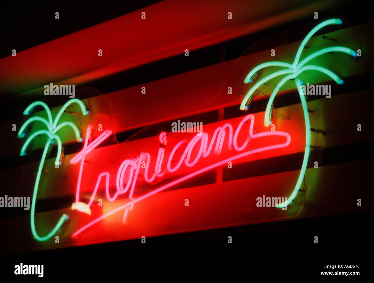 Tropicana neon sign BTN Stock Photo - Alamy