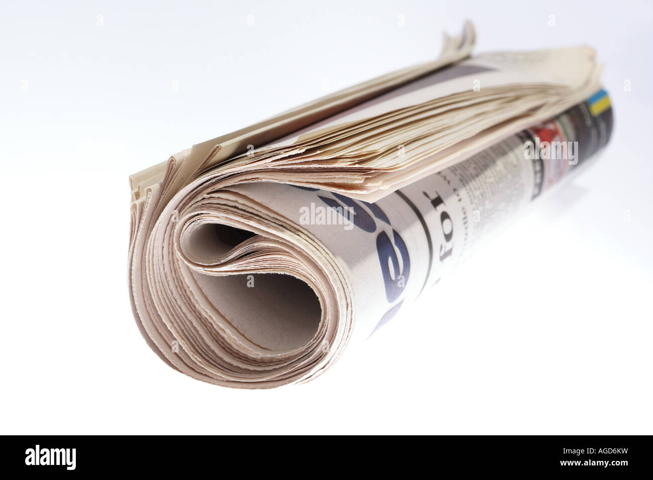 Roll of Newspaper Stock Photo - Alamy
