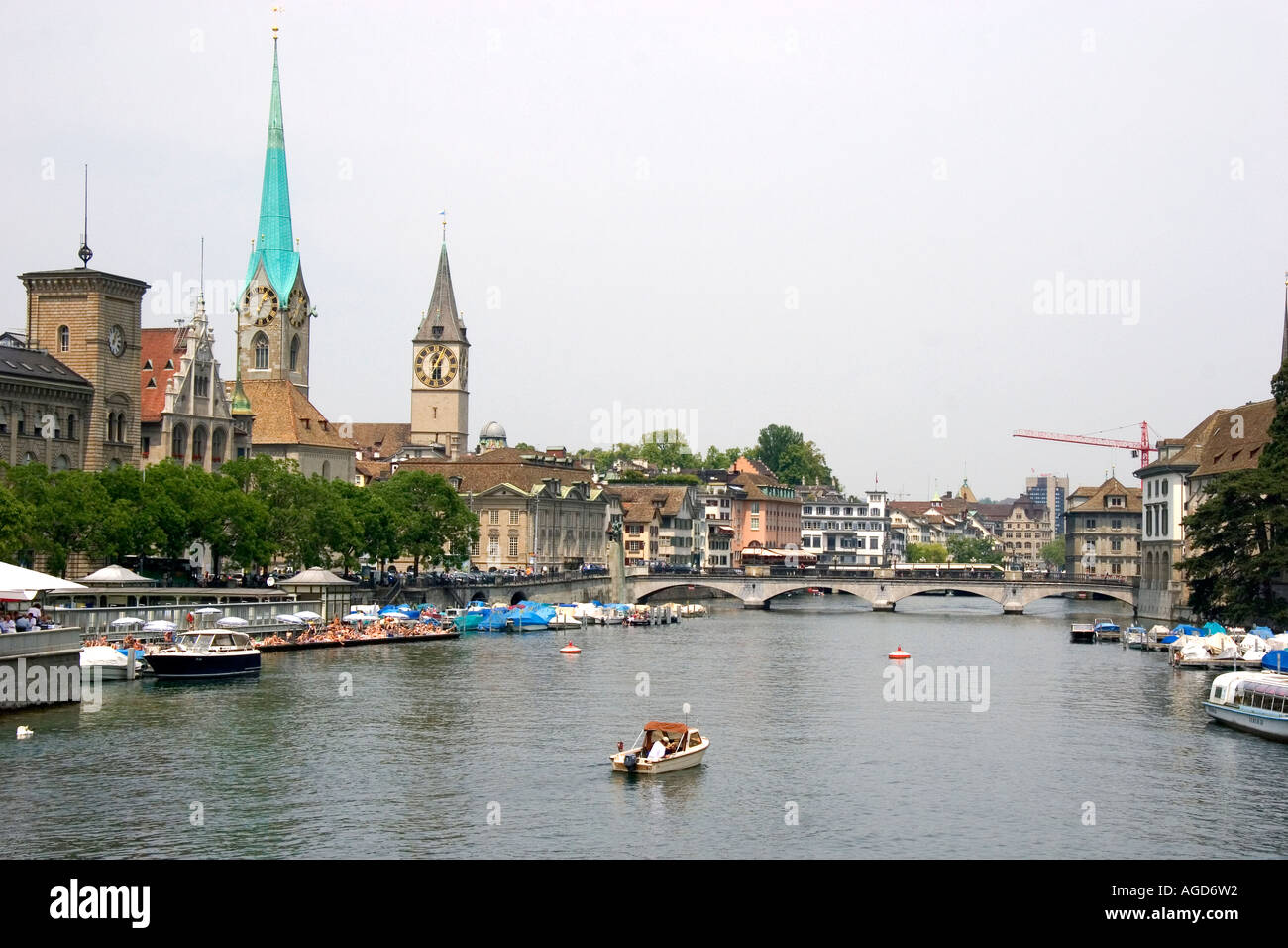 Limmat River in Zurich, Switzerland Stock Photo - Alamy