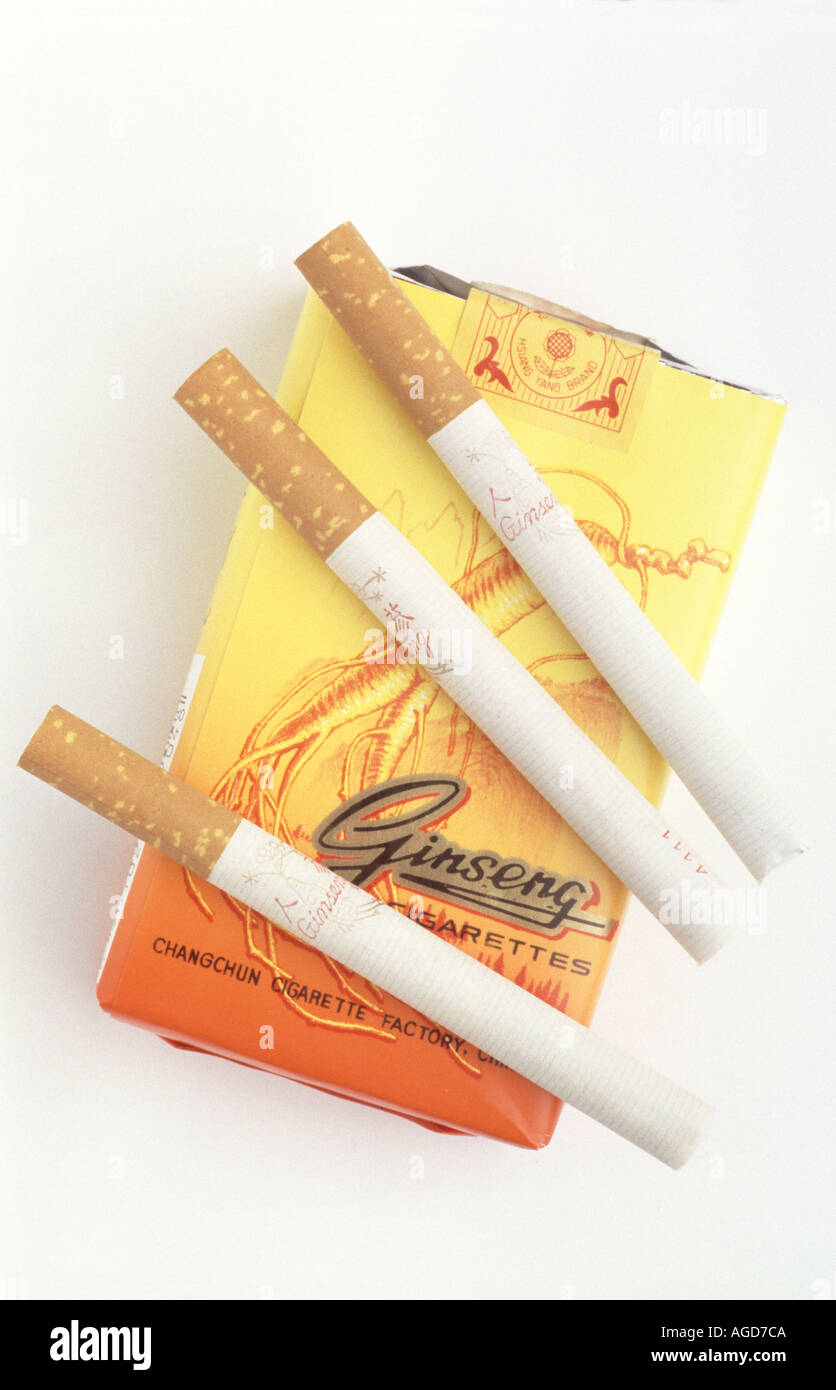 Ginseng cigarettes hi-res stock photography and images - Alamy