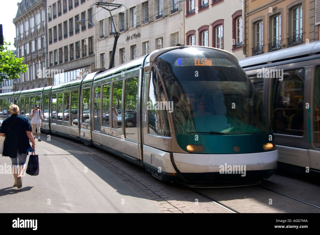 A modern street car in Strasbourg, France Stock Photo - Alamy