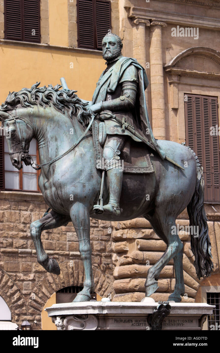 Giambologna s eaquestrian statue of the Grand Duke Cosimo the 1st This ...