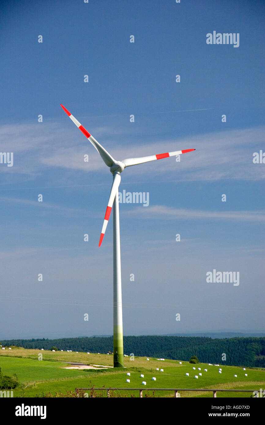 Electricity wind generators in northwest Germany Stock Photo - Alamy
