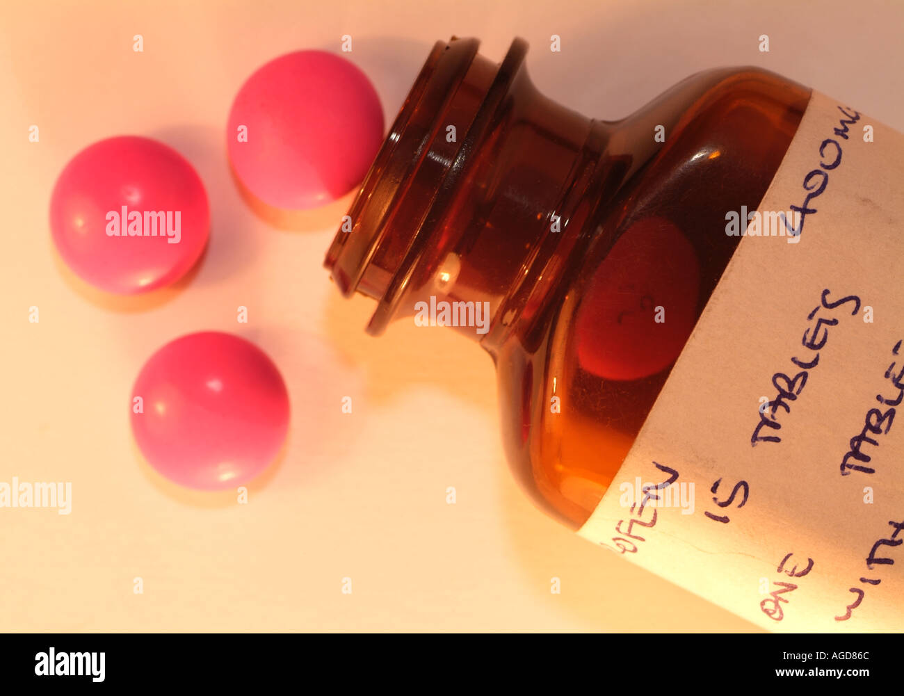 Bottle of Prescription Tablets Stock Photo - Alamy