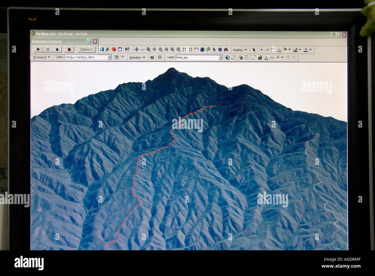 A 3D civil design model on a computer screen Stock Photo - Alamy
