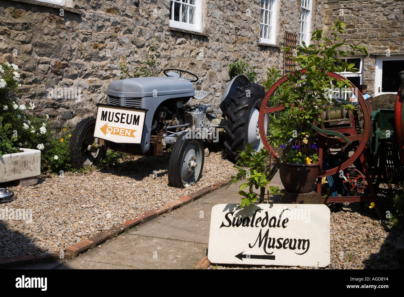 Old Massey Ferguson Tractor at The Swaledale Museum in Reeth Swaldedale ...