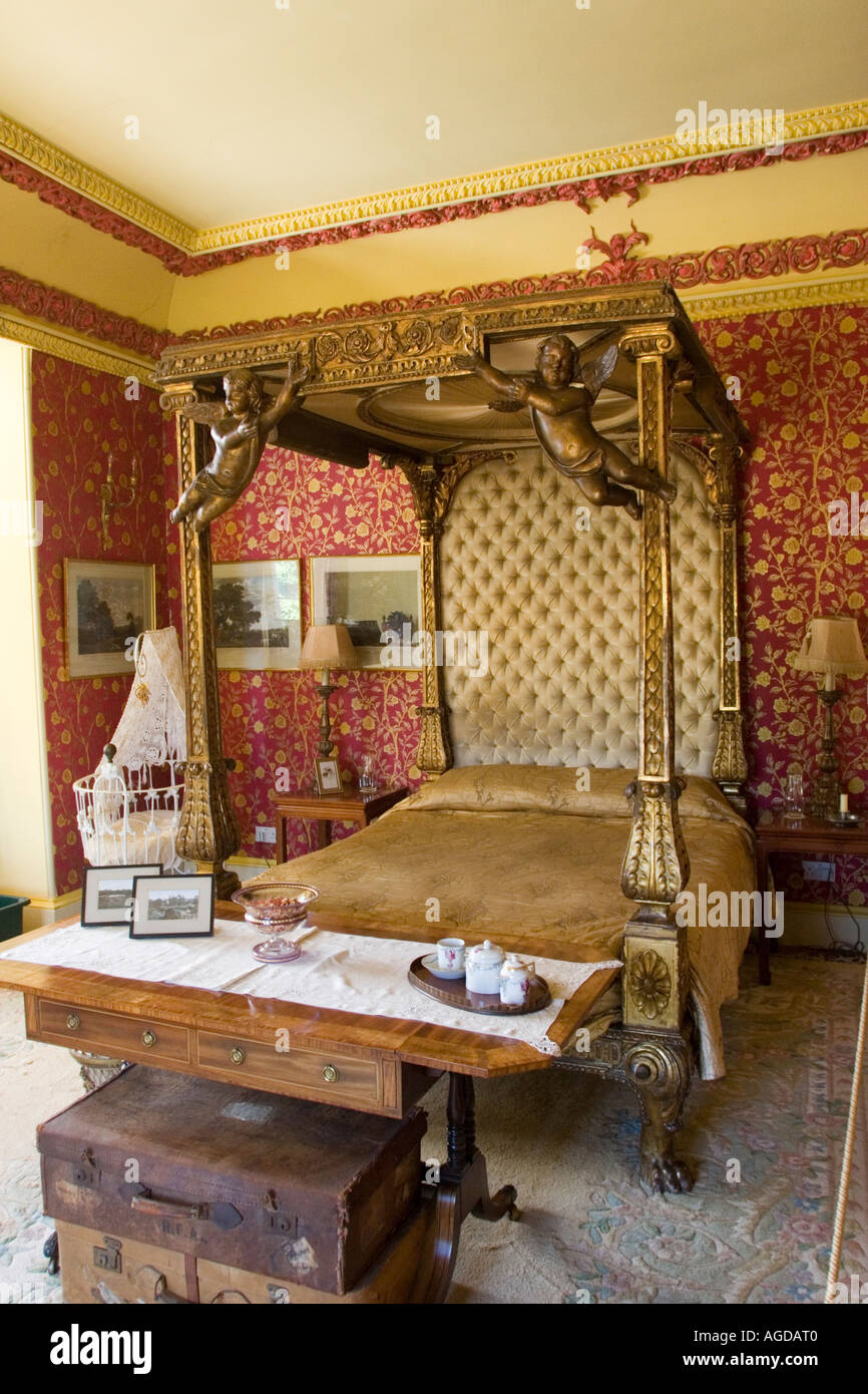 Bedroom Interior of Kentwell Hall Long Melford Suffolk England UK Stock ...