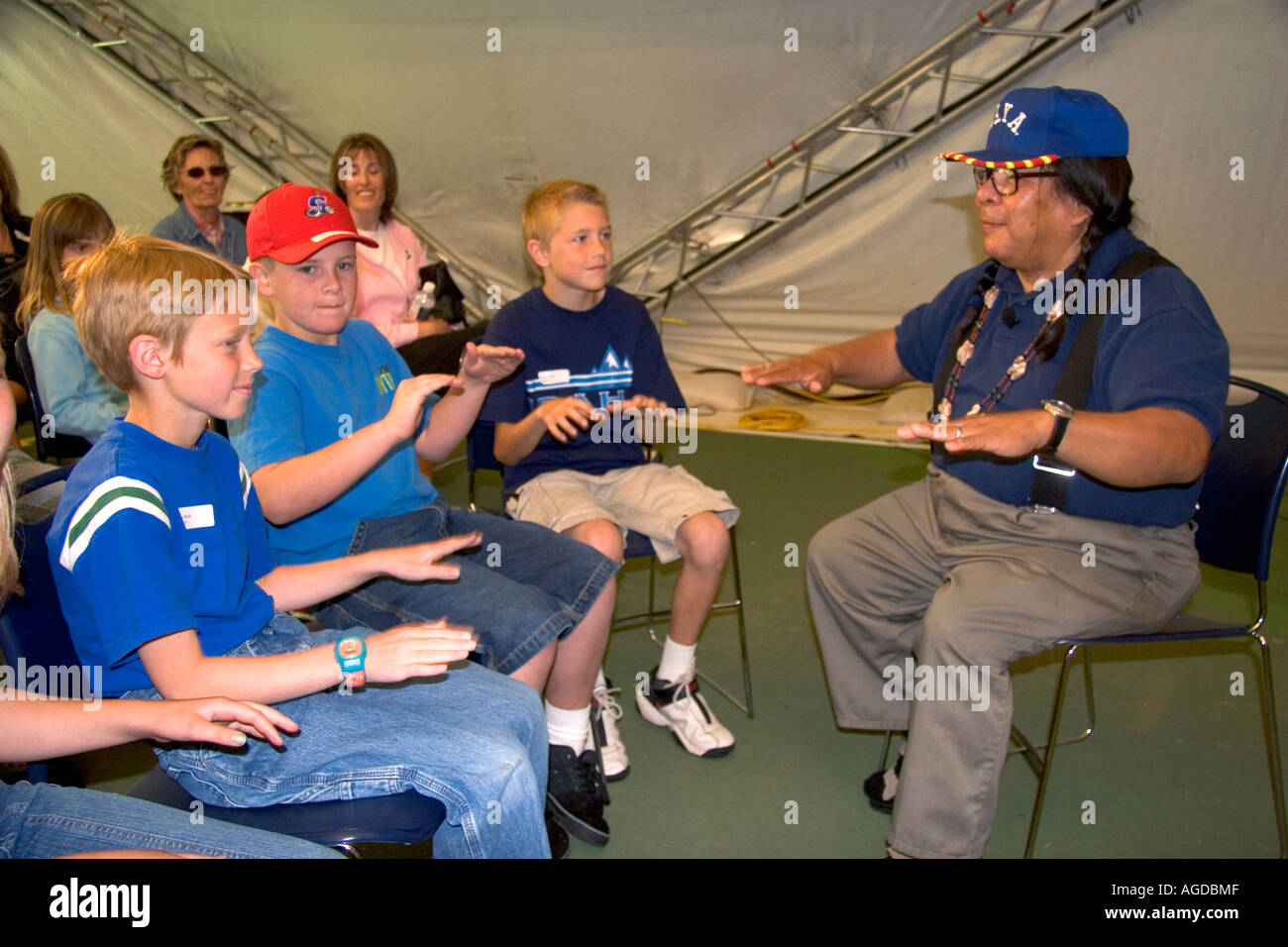 Native American story teller, Ed Edmo in Boise, Idaho with Lewis ...