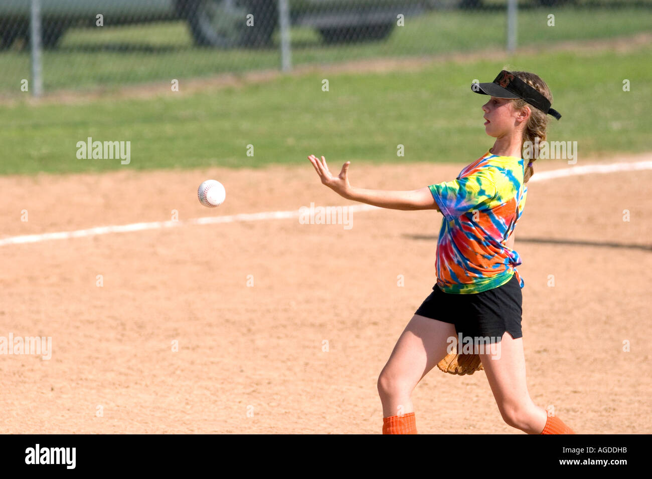 Youth softball pitcher hi-res stock photography and images - Alamy