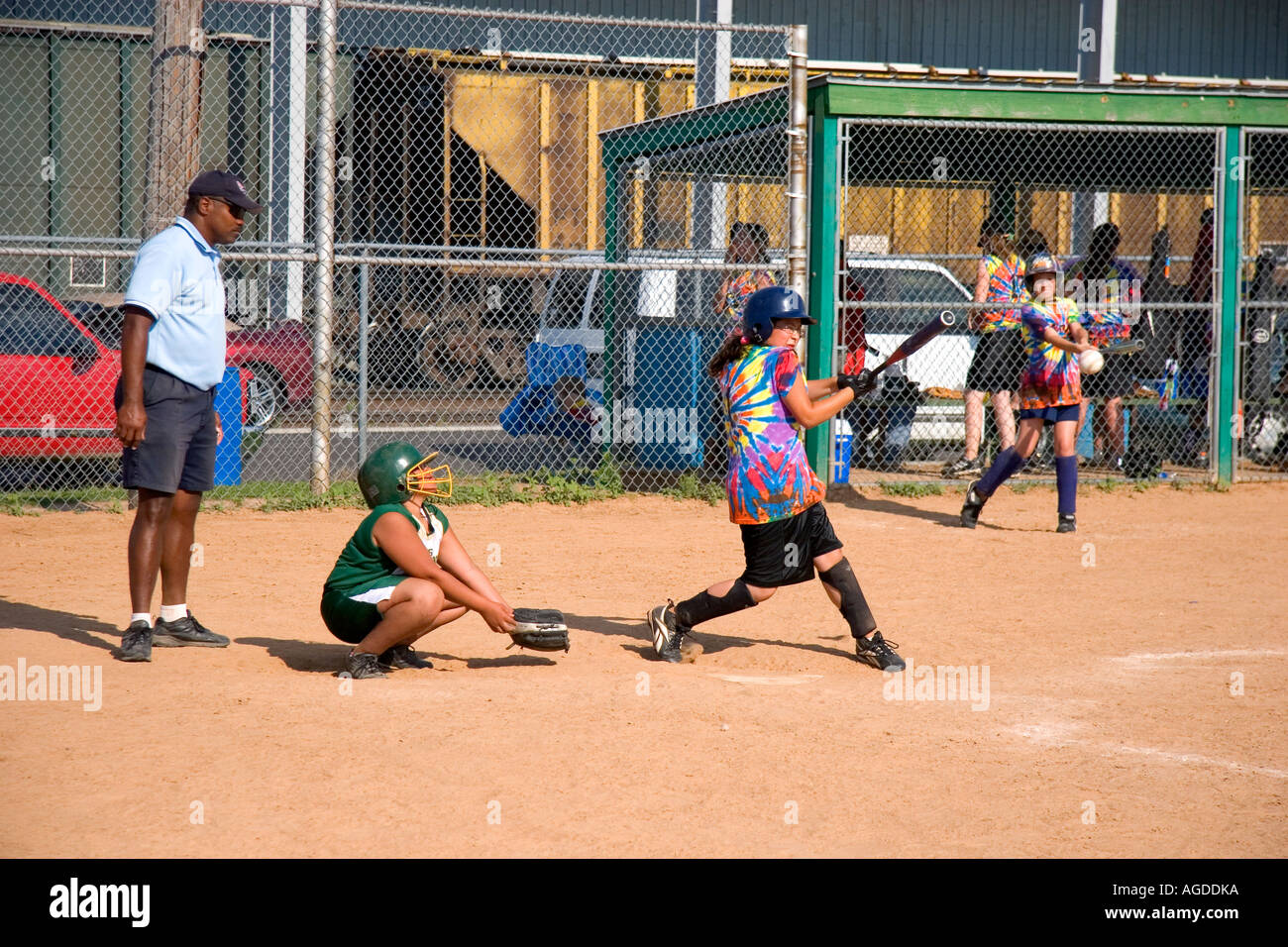 Girls softball bat hi-res stock photography and images - Alamy