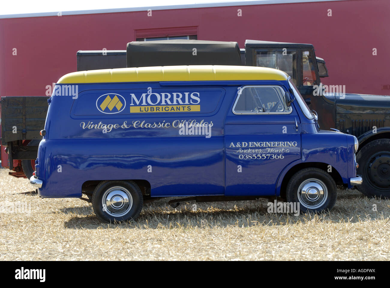 morris lubricants delivery van Stock Photo - Alamy
