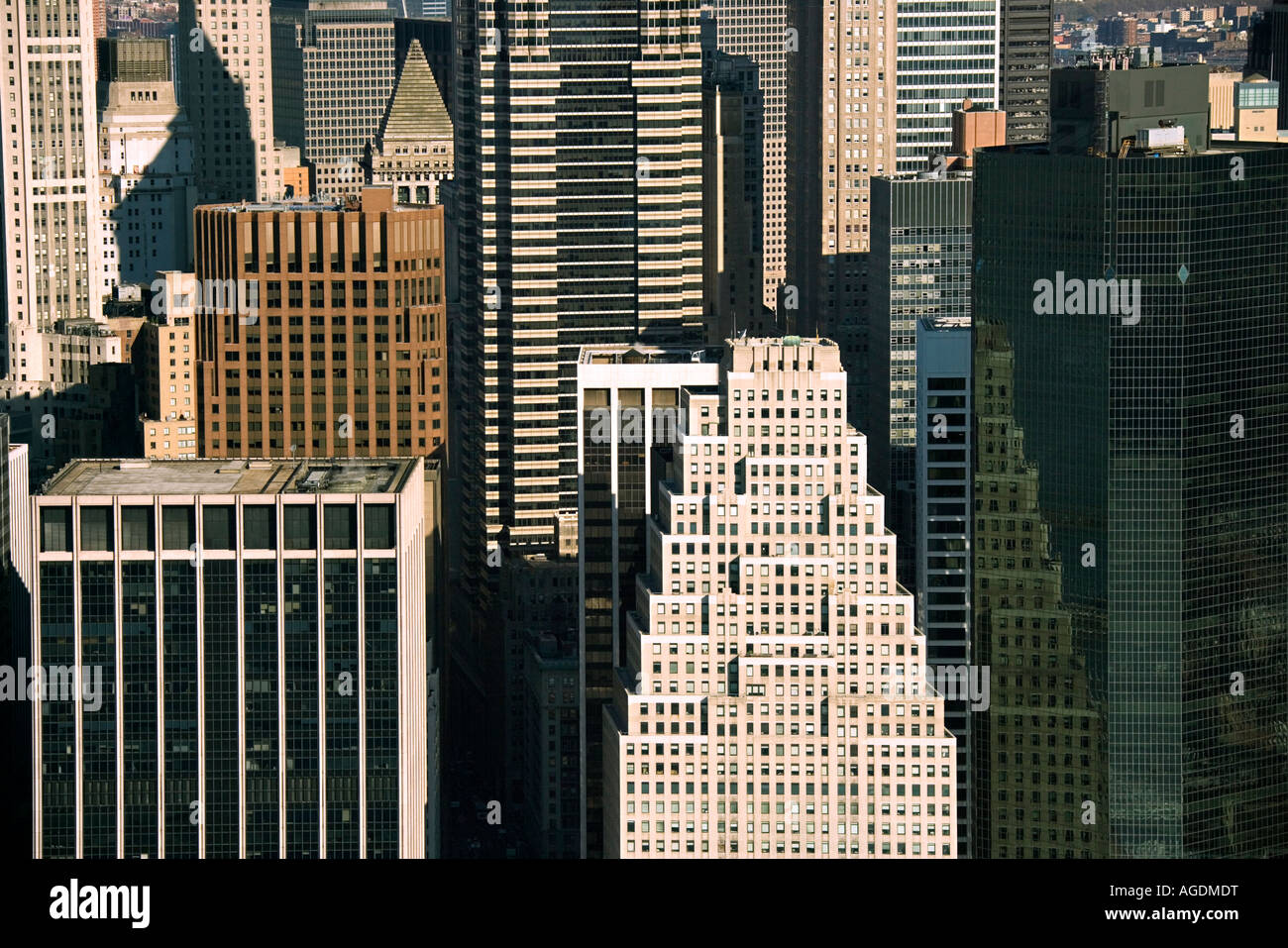 Aerial view of Manhattan buildings in New York City Stock Photo - Alamy