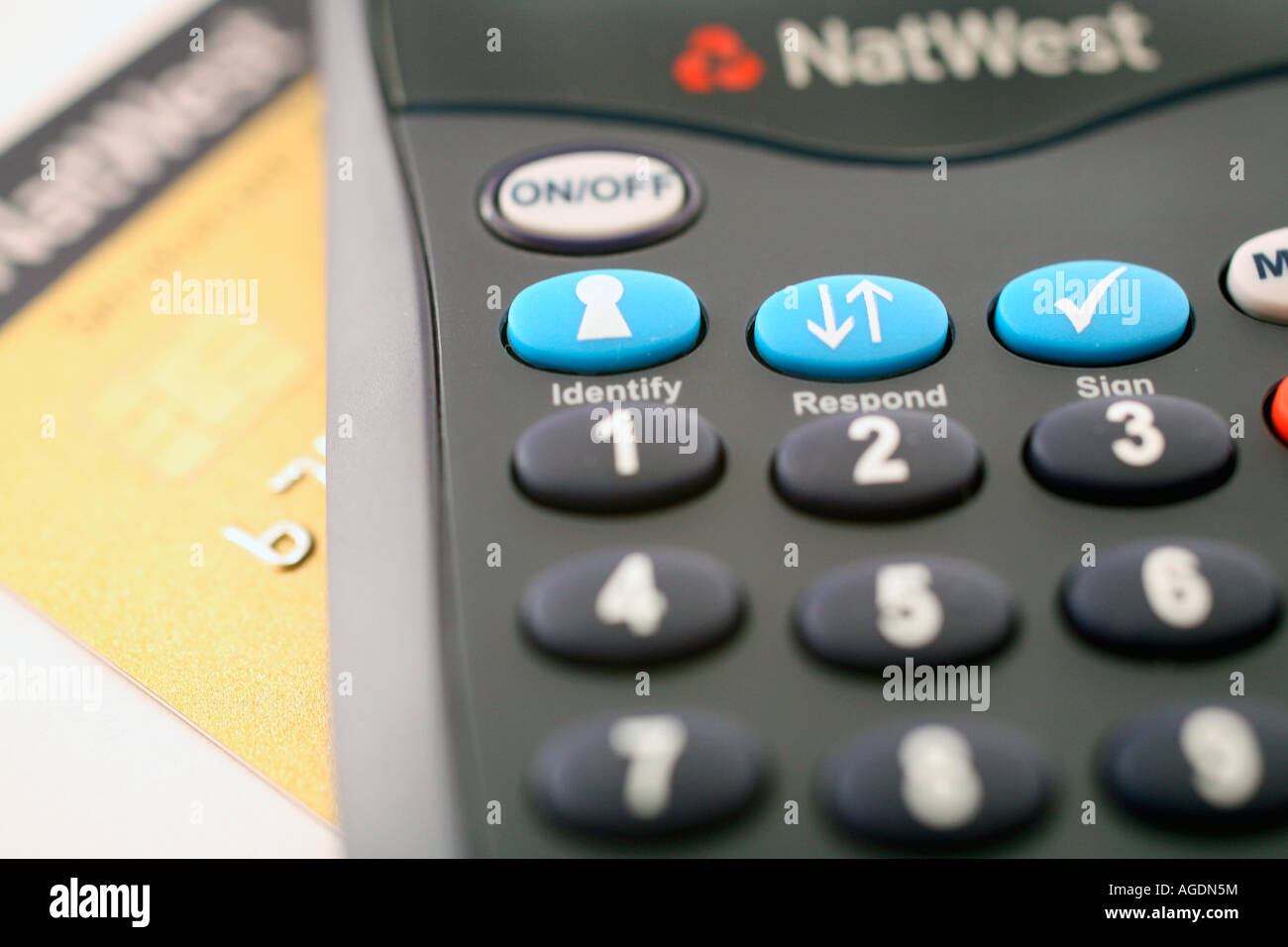 Chip and pin credit card with internet card reader Stock Photo - Alamy