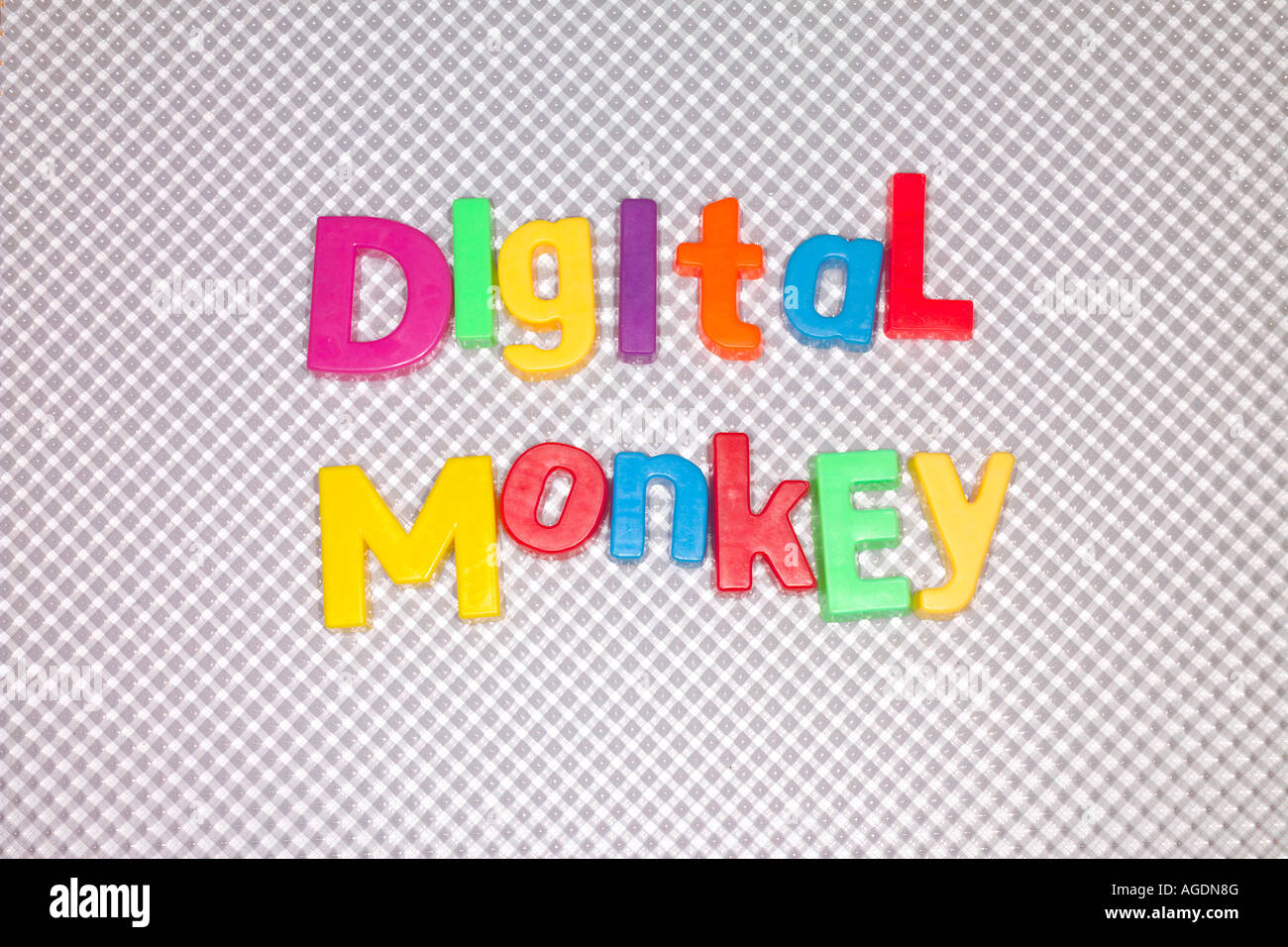 digital monkey fridge magnets Stock Photo - Alamy