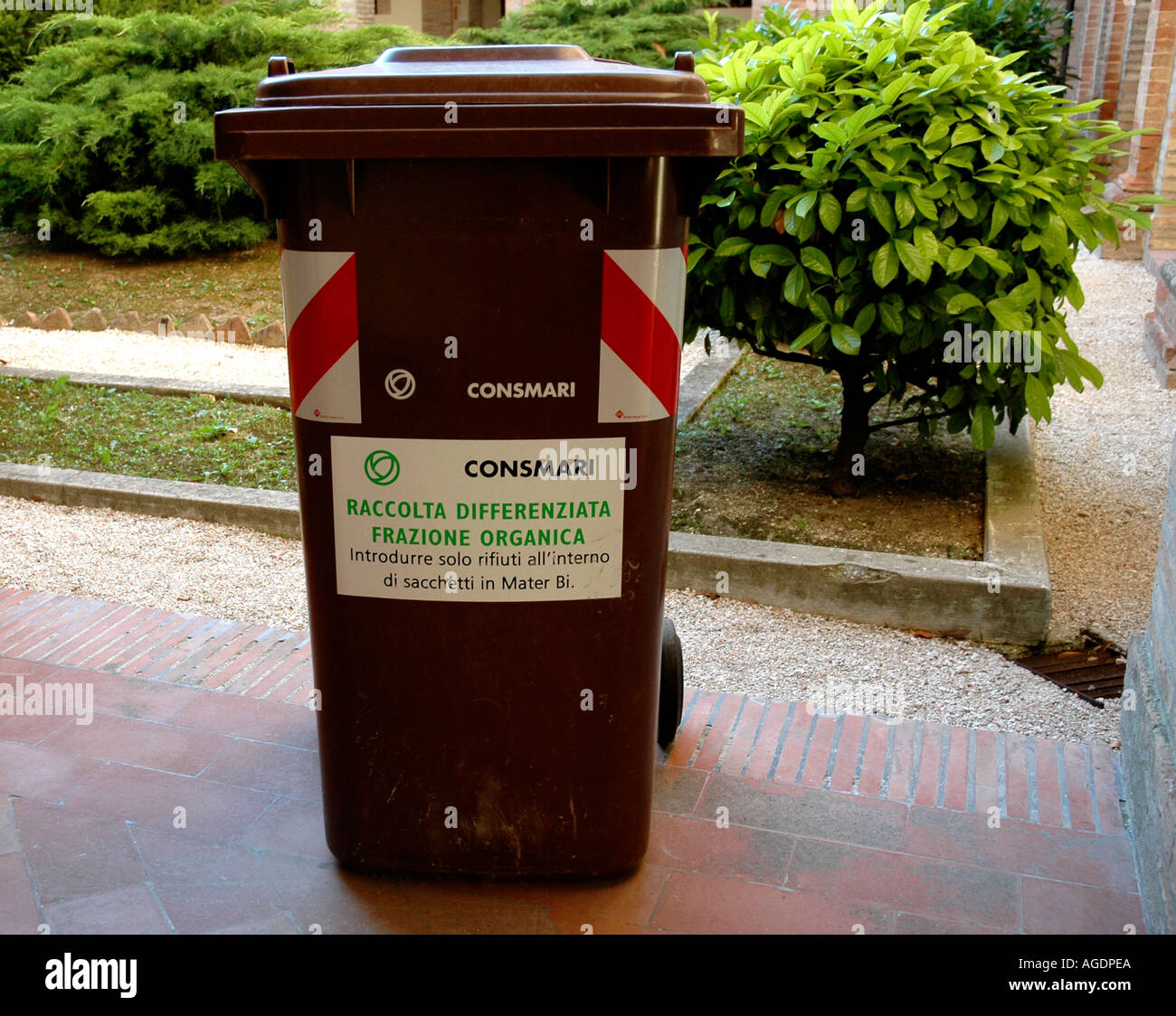 Recycling bin Italy Stock Photo - Alamy