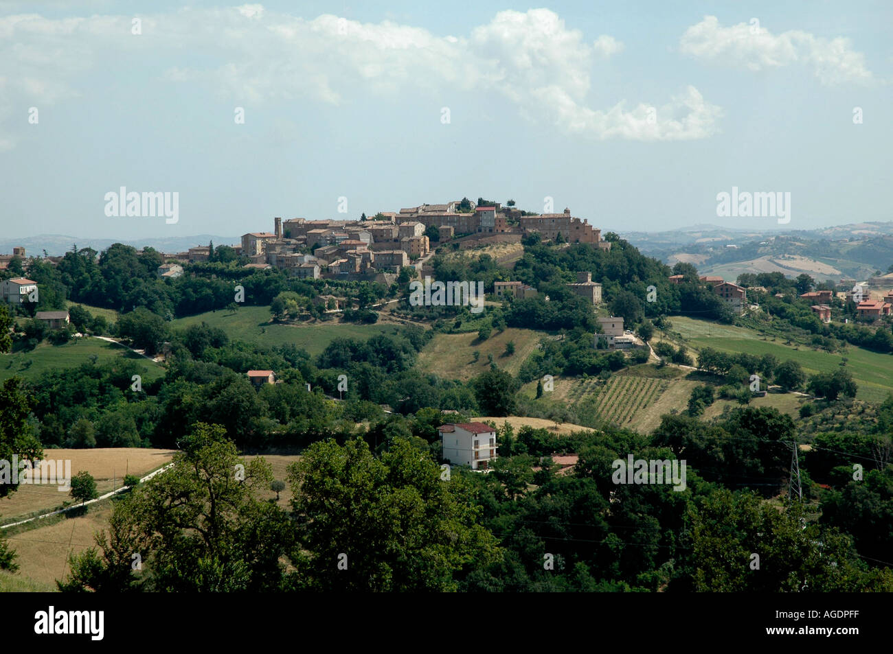 Sant Angelo in Pontano Marche Region Italy Stock Photo - Alamy