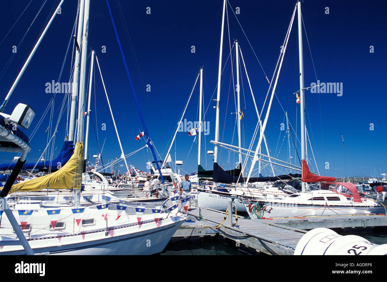 The pleasure craft marina for sailboats and powerboats in Bas Caraquet ...