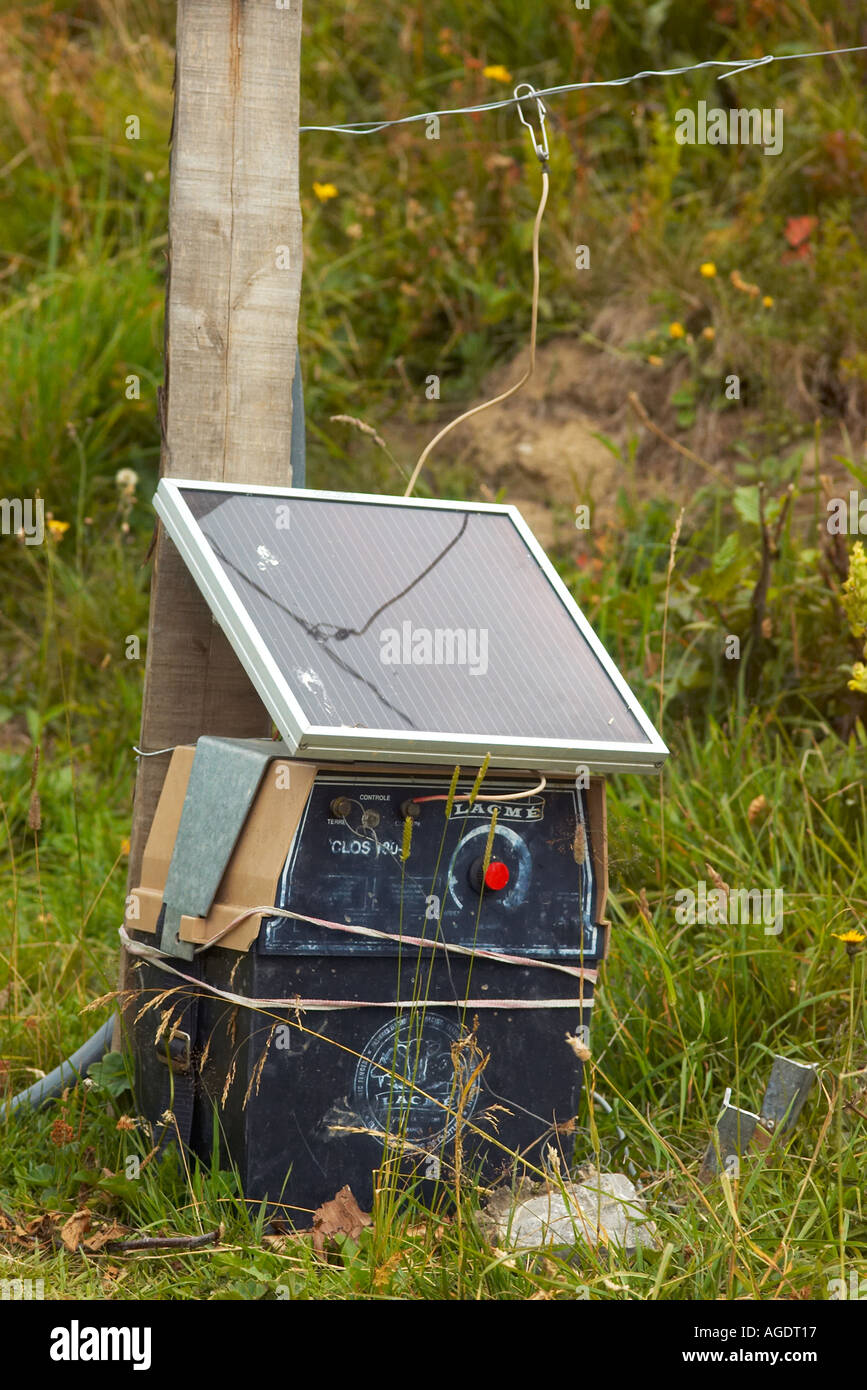 Solar powered electric fence hi-res stock photography and images - Alamy