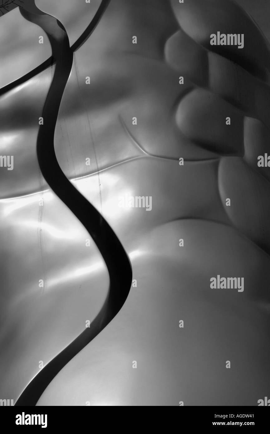 A statue of a chest outside of the Olympic Museum in Lausanne in ...