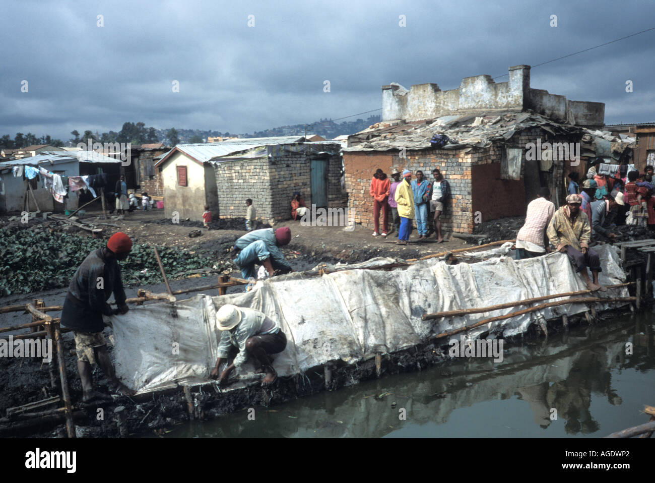 Heavy rains bring flooding to areas of Antananarivo Madagascar Stock ...