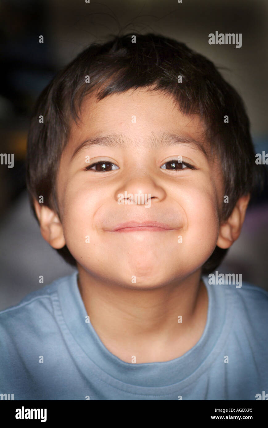 BOY AGE OF 5 WITH A HAPPY SMILE Stock Photo - Alamy