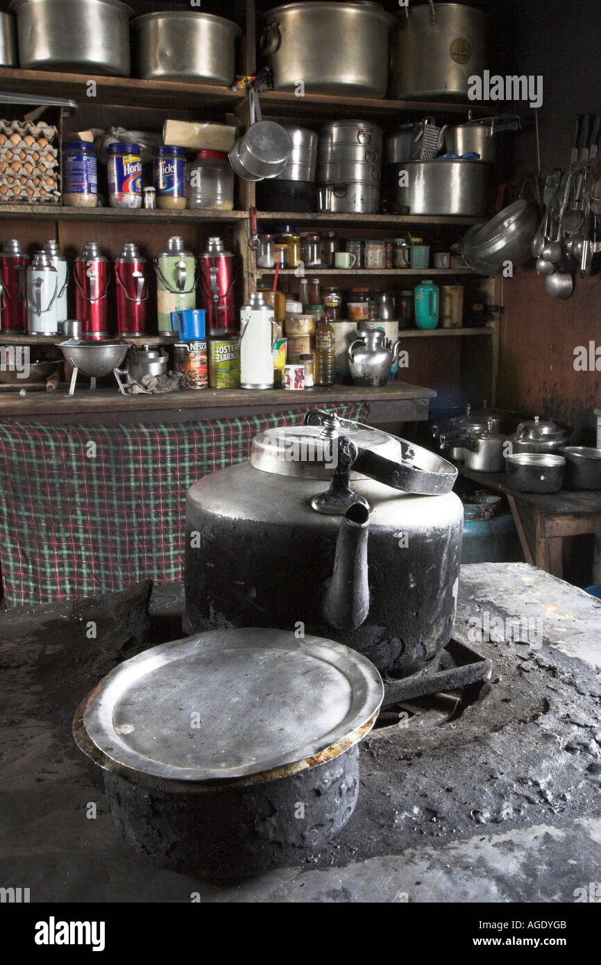 Tea House Kitchen nepal Stock Photo - Alamy