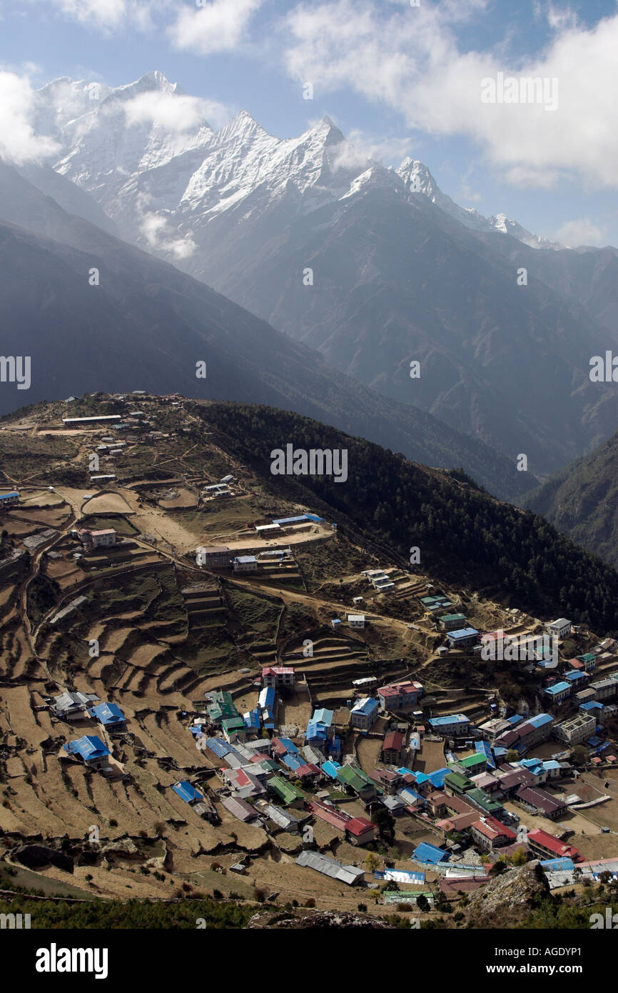 Namche Bazaar Nepal Stock Photo - Alamy
