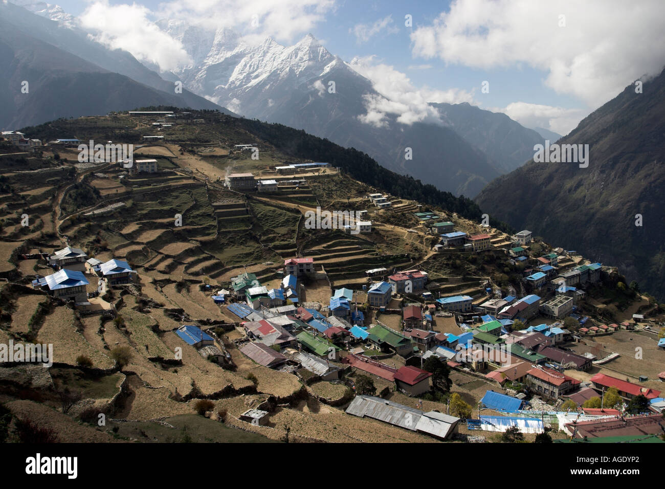 Namche Bazaar Nepal Stock Photo - Alamy