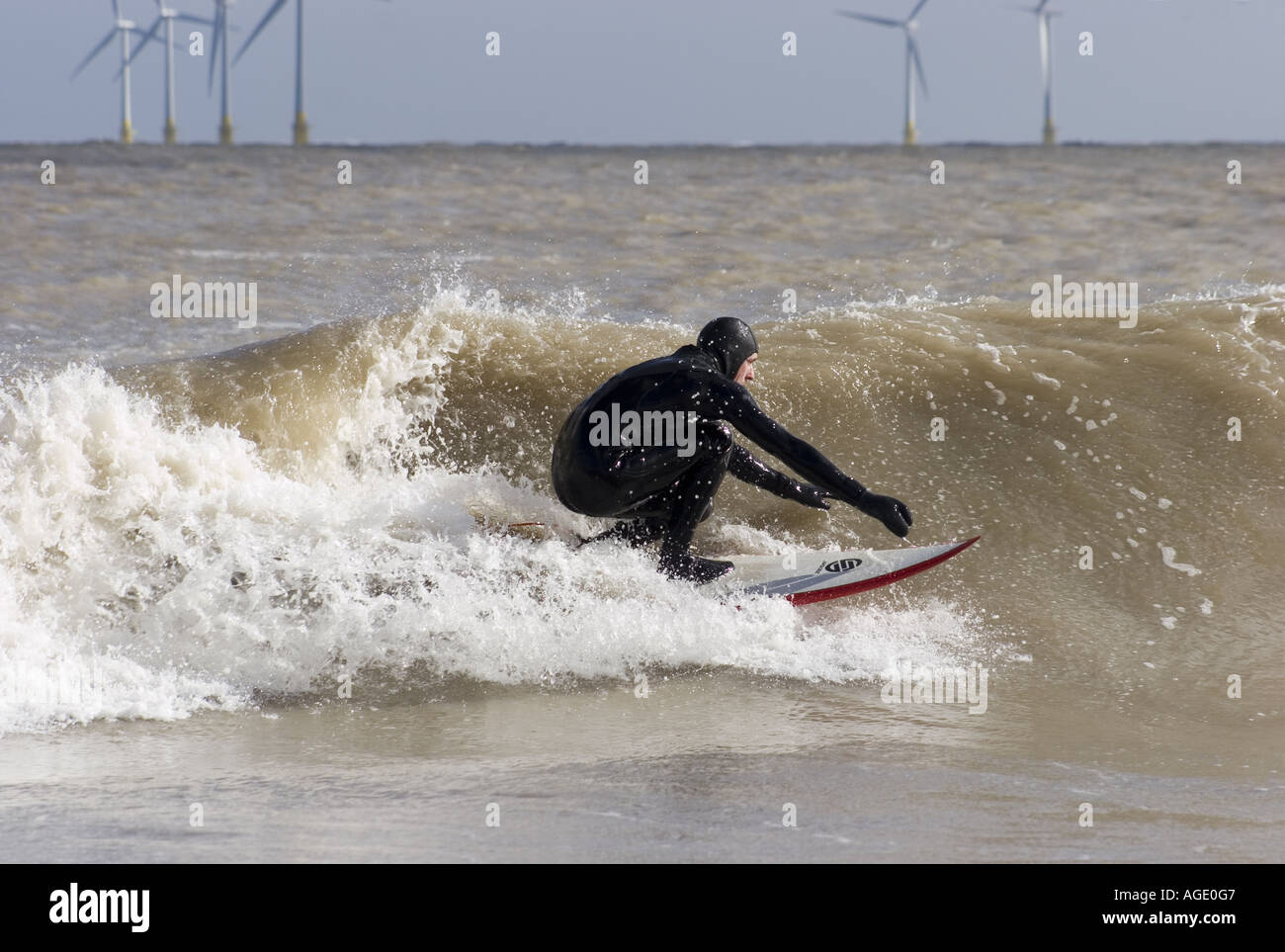 Man, the wind and the waves - surfing at Caister and distant offshore ...