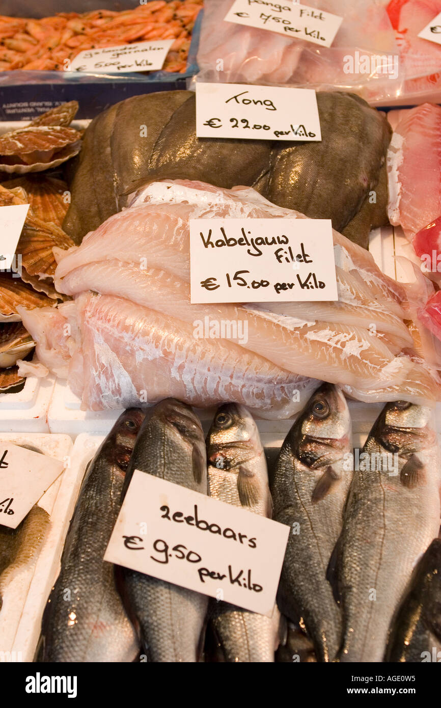 Seafood Stall Market Rotterdam Netherlands Stock Photo - Alamy