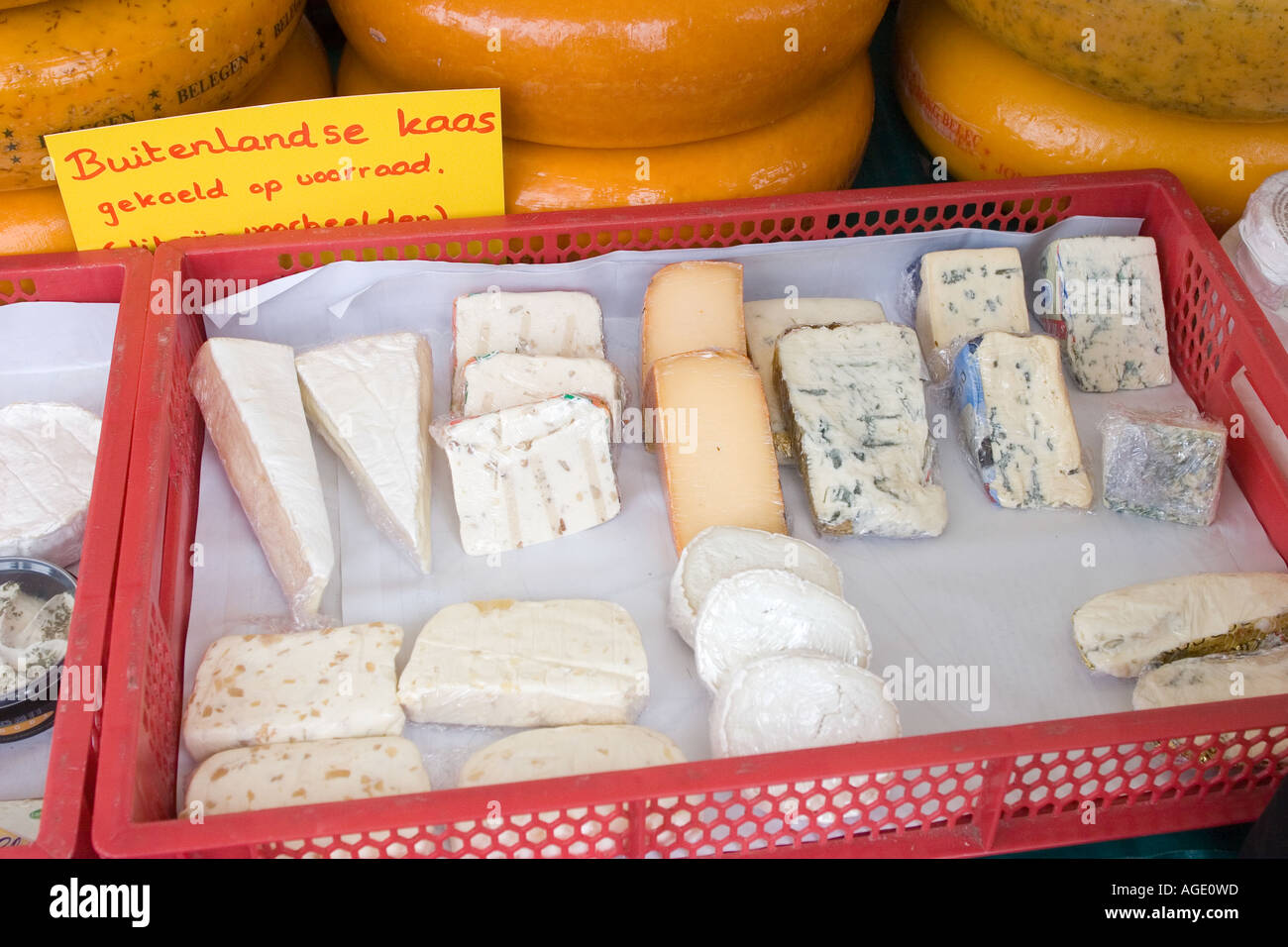 Market Cheese Stall Rotterdam Netherlands Stock Photo - Alamy