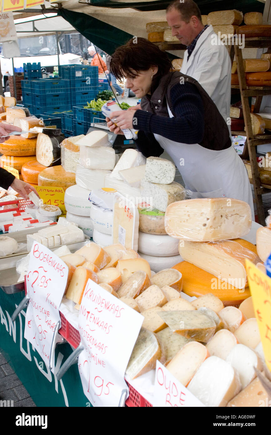 Market Cheese Stall Rotterdam Netherlands Stock Photo - Alamy